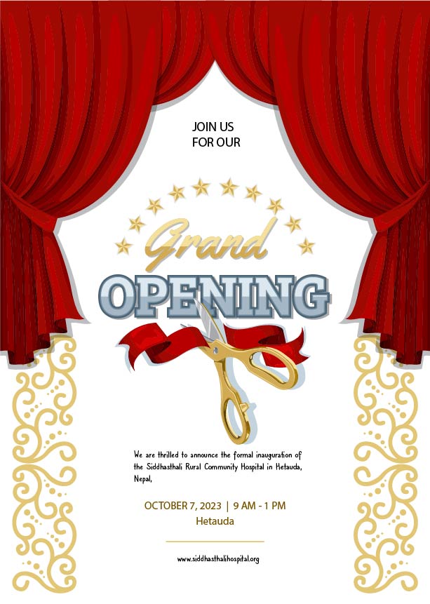 Grand Opening of Siddhasthali Rural Community Hospital - Siddhasthali ...
